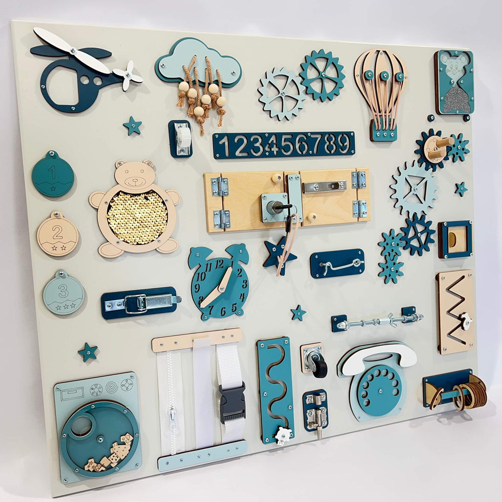 Montessori busy board for toddlers – Busybunnytoys