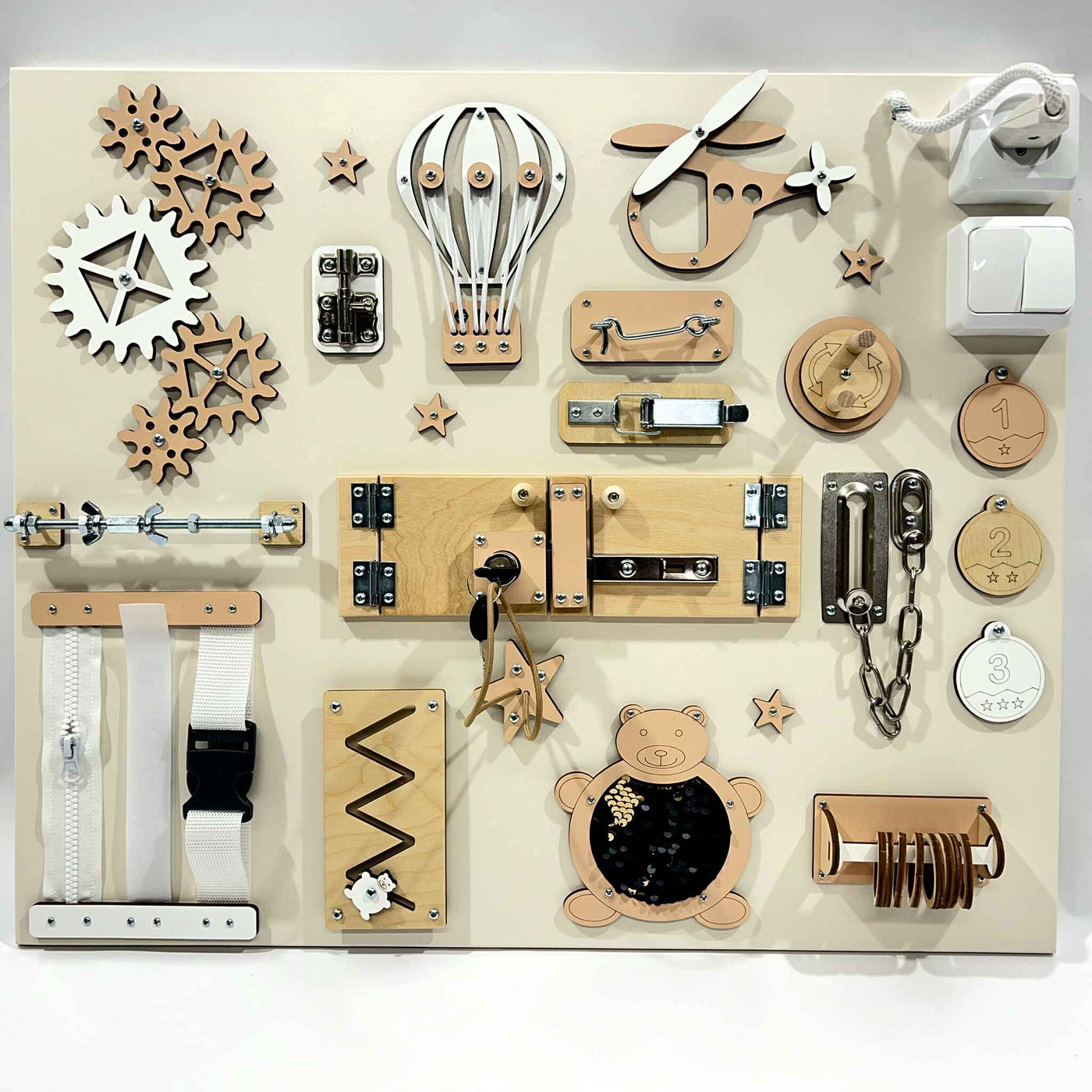 Montessori busy board for toddlers – Busybunnytoys