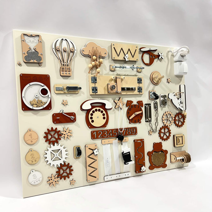 Extra Large Busy Board for Toddlers with Montessori activities ...